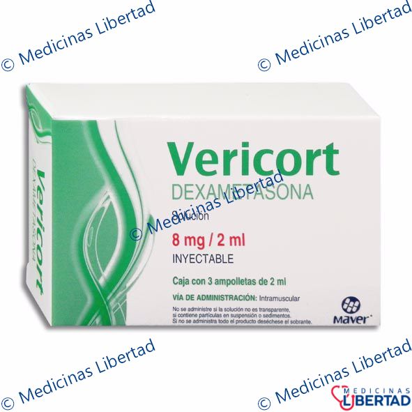VERICORT ( DEXAMETASONA ) SOL INY C/3 | Medicinas Libertad